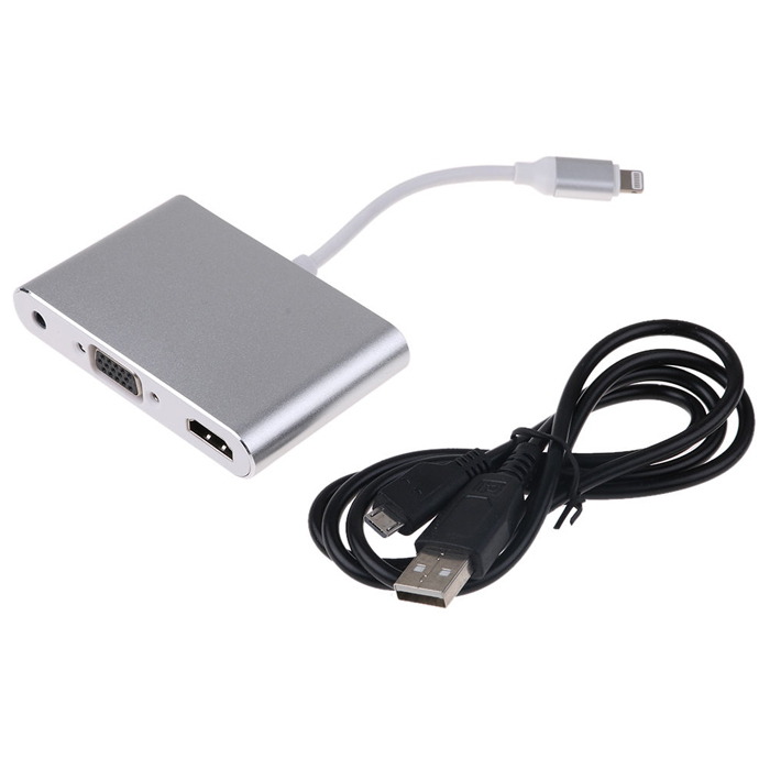 H57 1080p Light ning zu HDMI / VGA Audio Adapter Video Konverter für ...