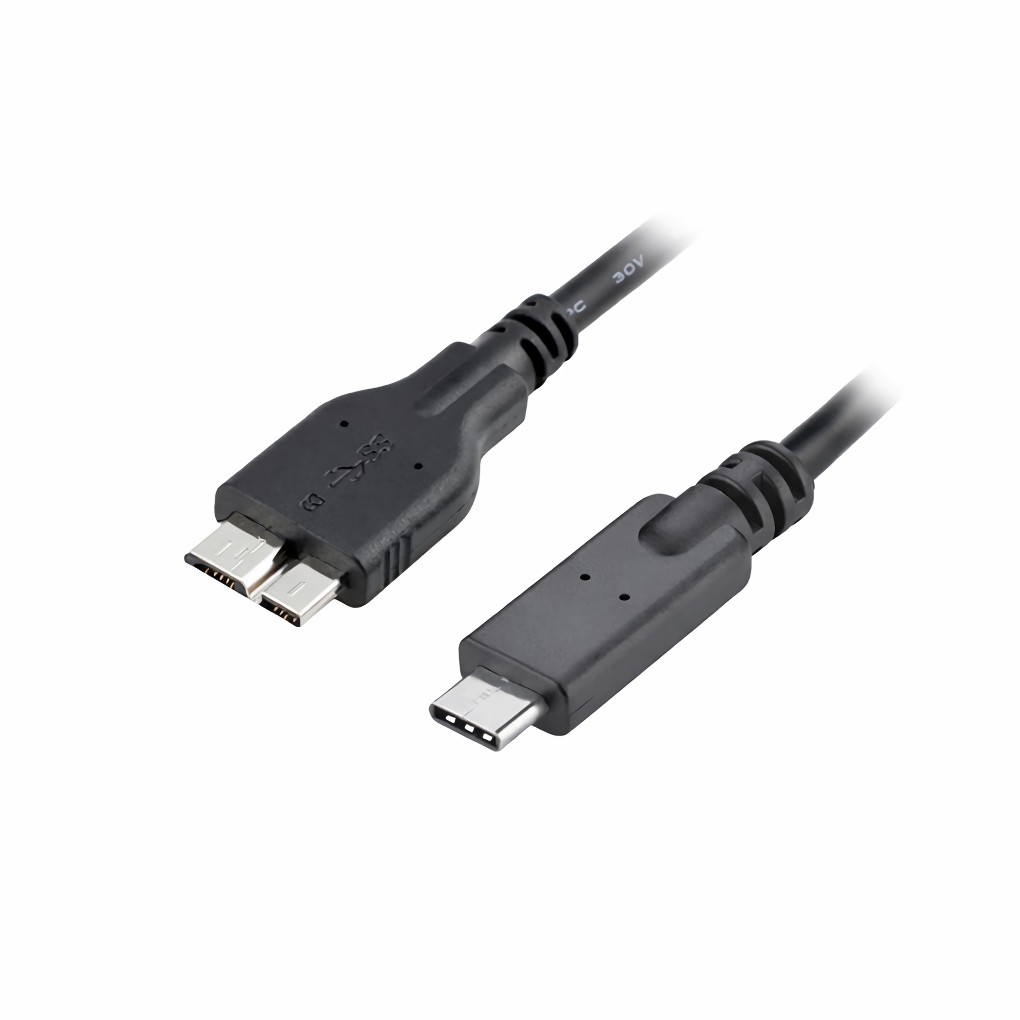 B48 18cm USB 3.1 Typ C Stecker auf USB 3.0 micro B Stecker Daten ...