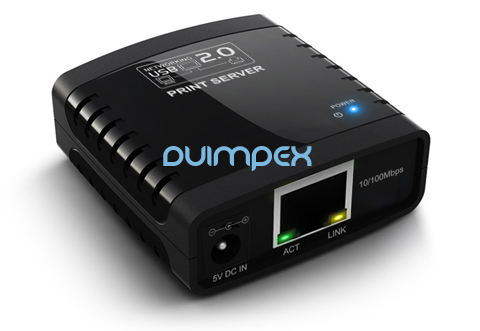 I04 Network LAN RJ45 USB 2.0 Printserver Adapter Print Server Printer ...